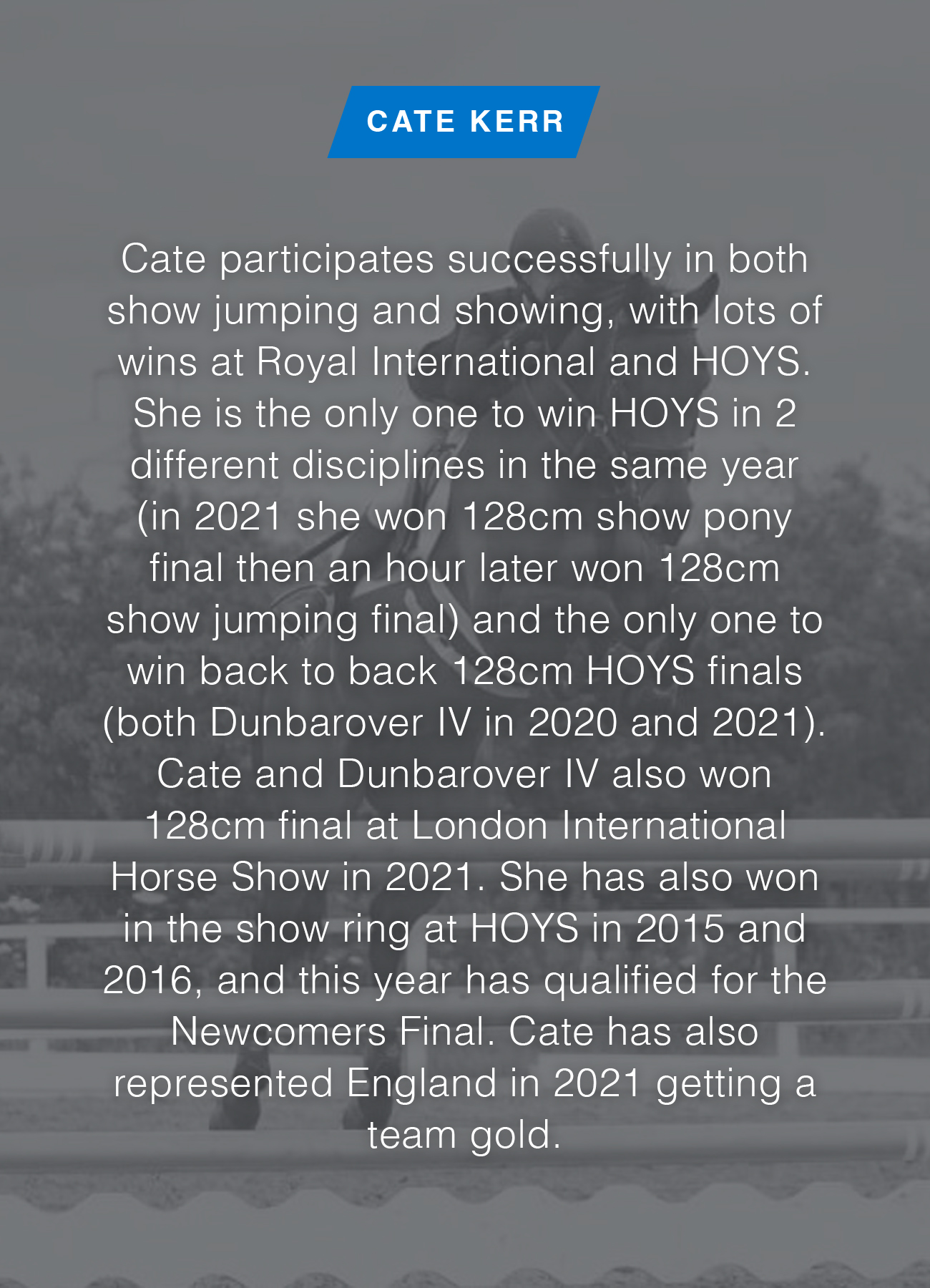 Coldstream Equestrian - Sponsored Riders